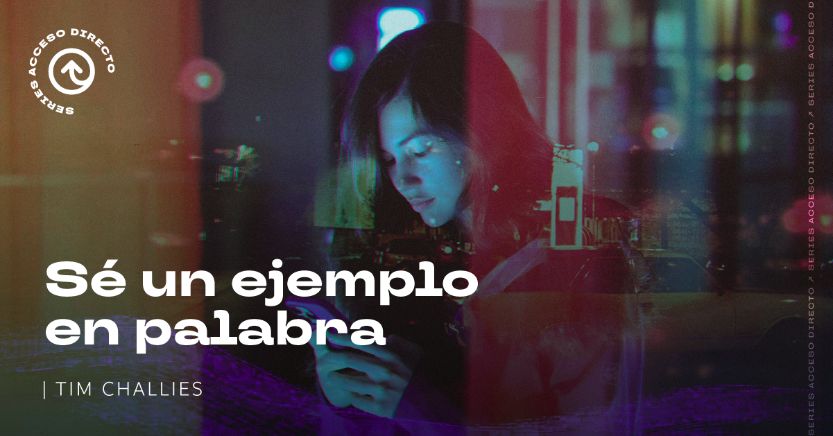 Sé un ejemplo en palabra